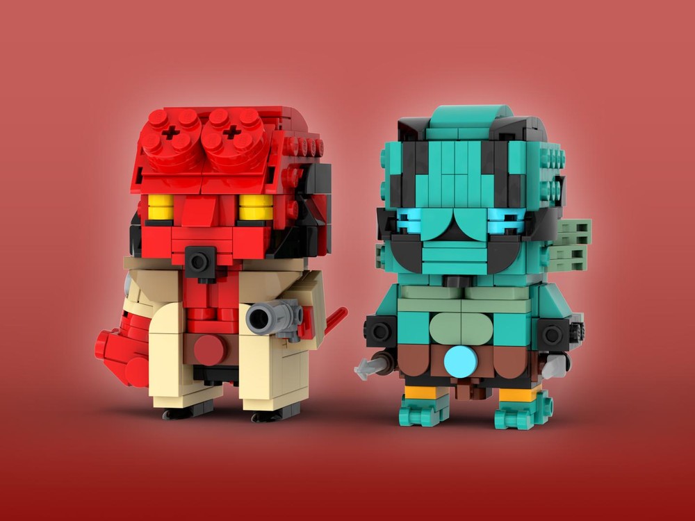 LEGO MOC Hellboy & Abe Sapien Brickheadz LEGO MOC - Dark Horse Hellboy ...