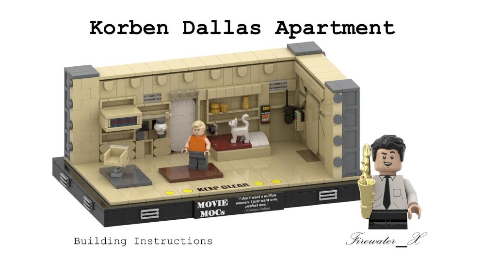 LEGO MOC Korben Dallas Apartment by Firewater_X | Rebrickable - Build ...