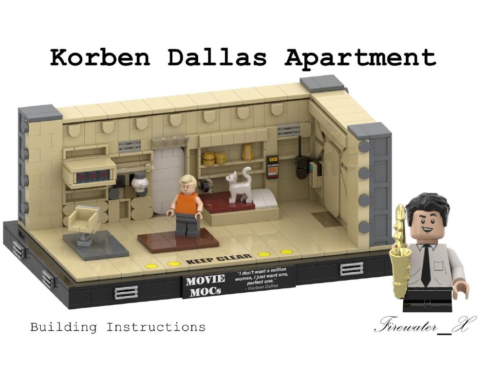 LEGO MOC Korben Dallas Apartment by Firewater_X | Rebrickable - Build ...