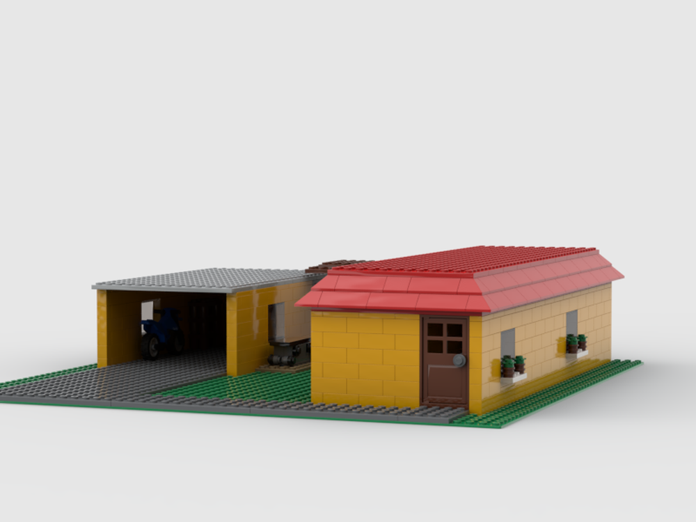Lego Moc Minifig Scale House With Interior By Jerrycica1 Rebrickable