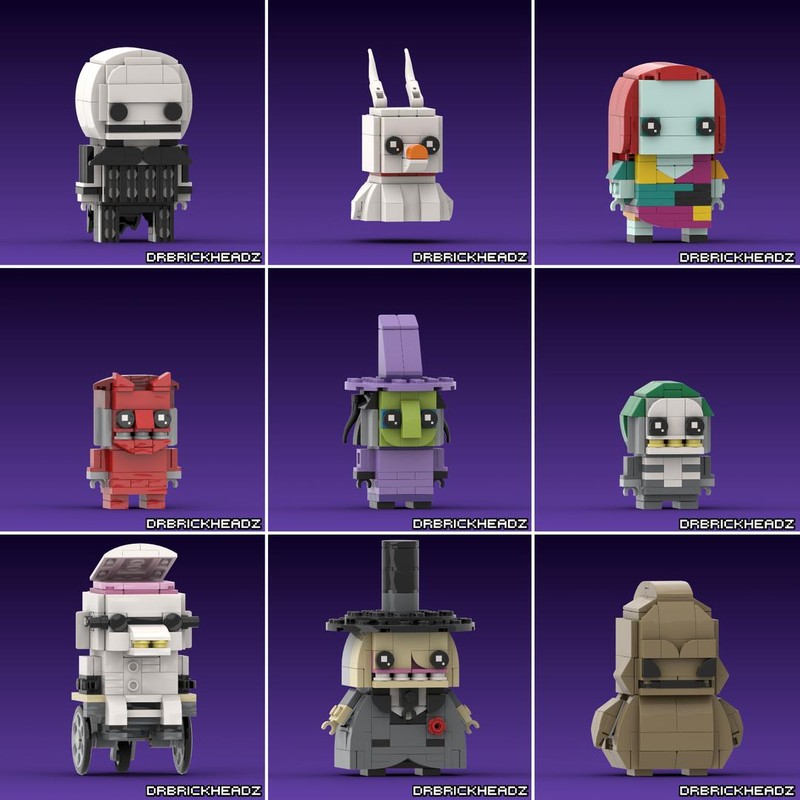 LEGO MOC Nightmare Before Christmas Brickheadz Collection by ...