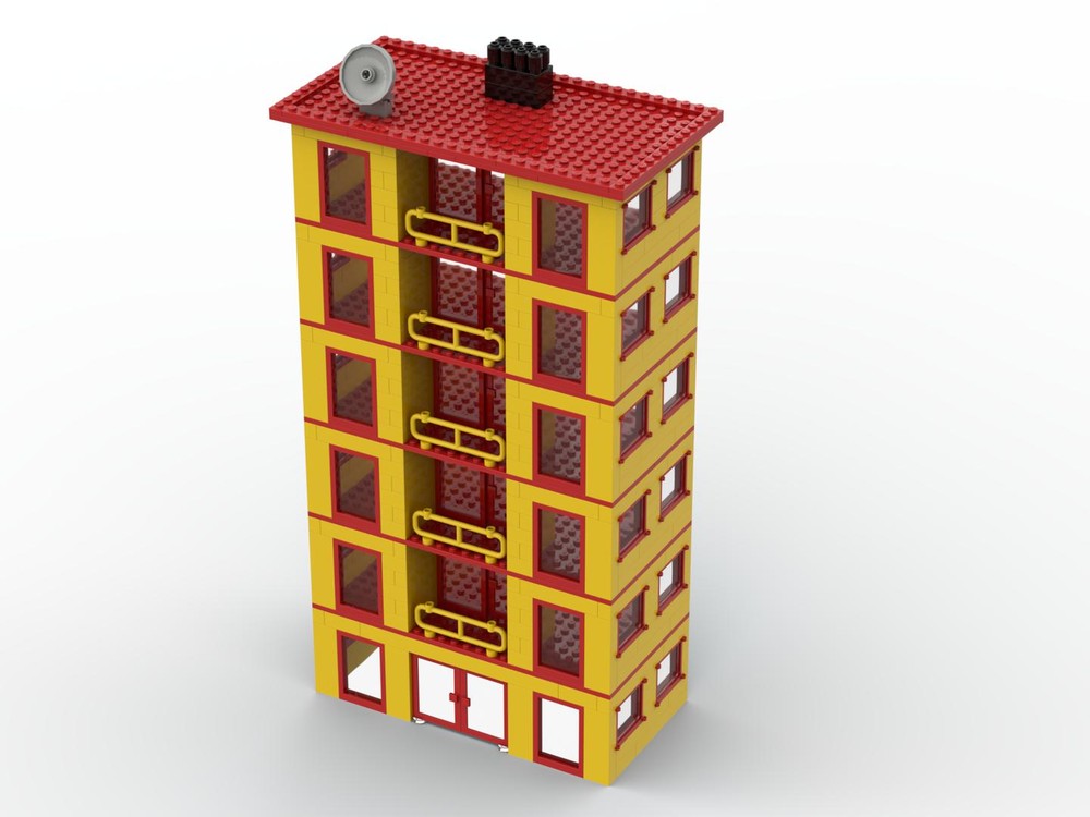 LEGO MOC Classic Town Apartment Building by paulvdb | Rebrickable ...