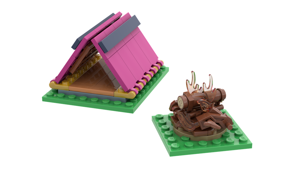 LEGO MOC Campfire & Tent by bbart89 | Rebrickable - Build with LEGO