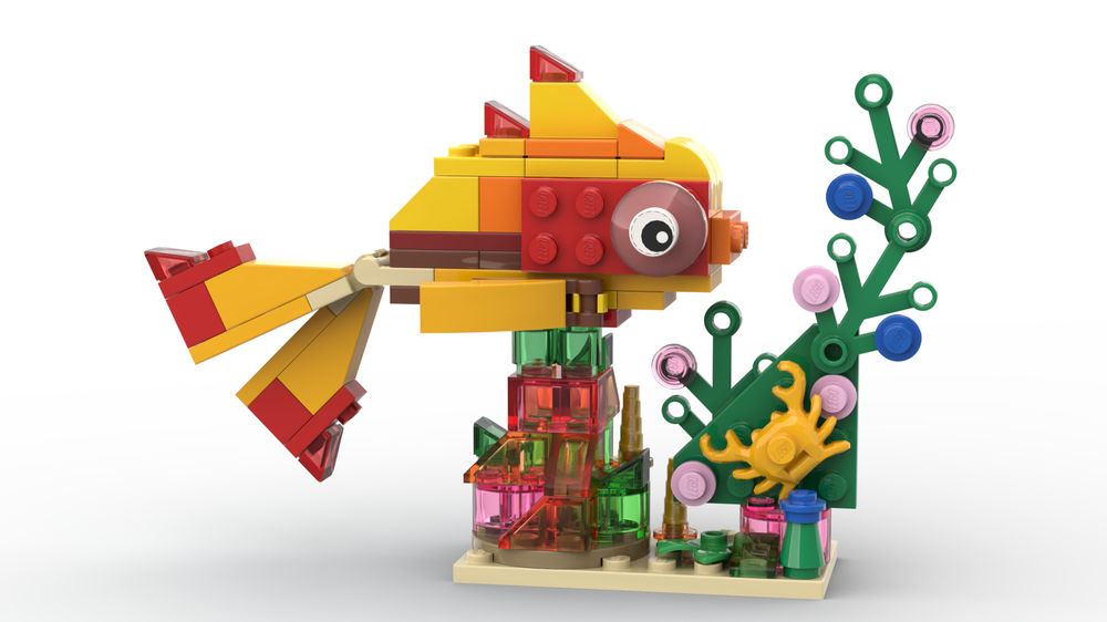 LEGO MOC 11013 Fish by Lenarex | Rebrickable - Build with LEGO
