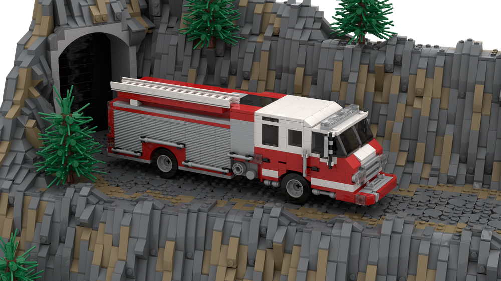 LEGO MOC Fire Truck Engine by brickdefense | Rebrickable - Build with LEGO