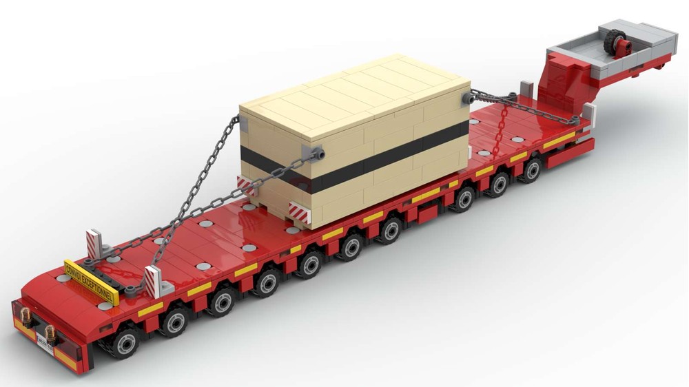 LEGO MOC 10 Axles Semi Low Loader Trailer by GMTBRICKS | Rebrickable ...