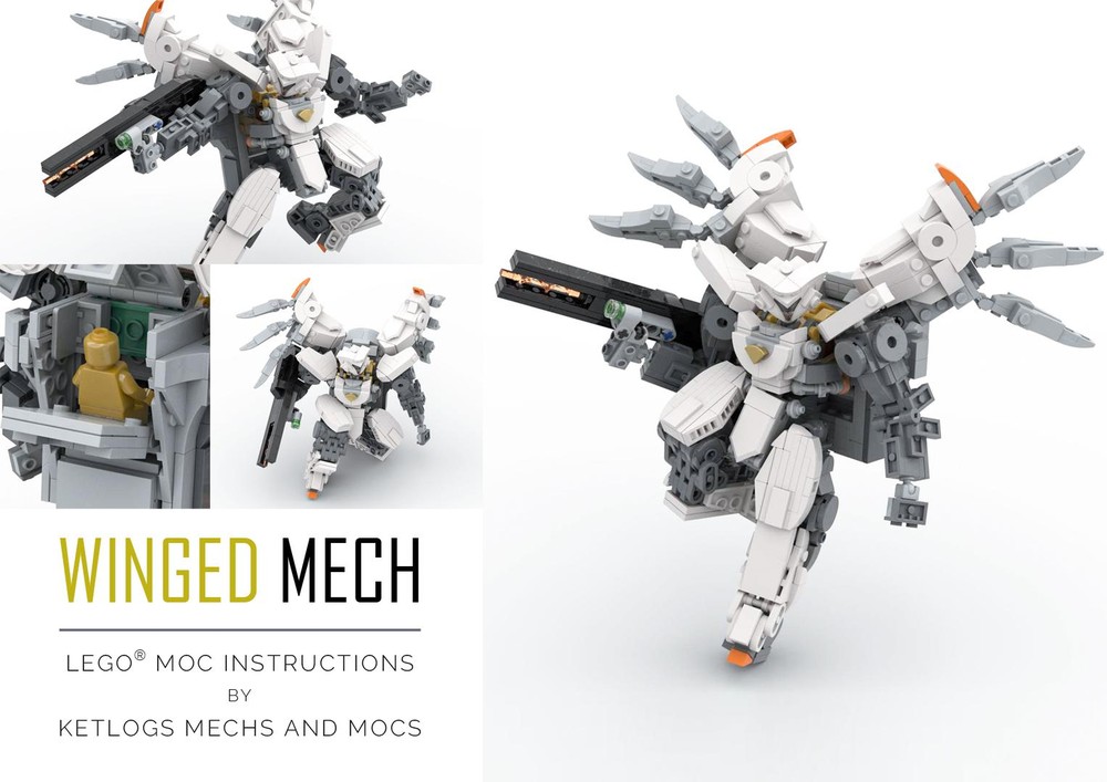 LEGO MOC Winged Mech by ketlogs_mechs_and_mocs | Rebrickable - Build with LEGO