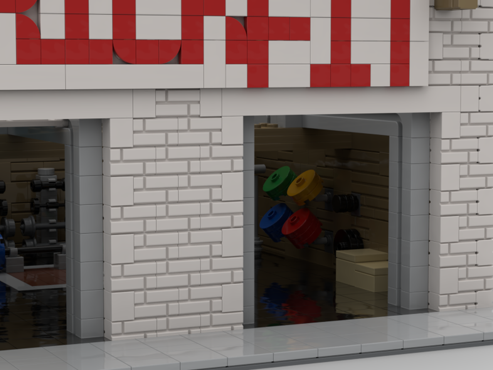 Lego Moc Brickfit Gym By Dmeltx Rebrickable Build With Lego