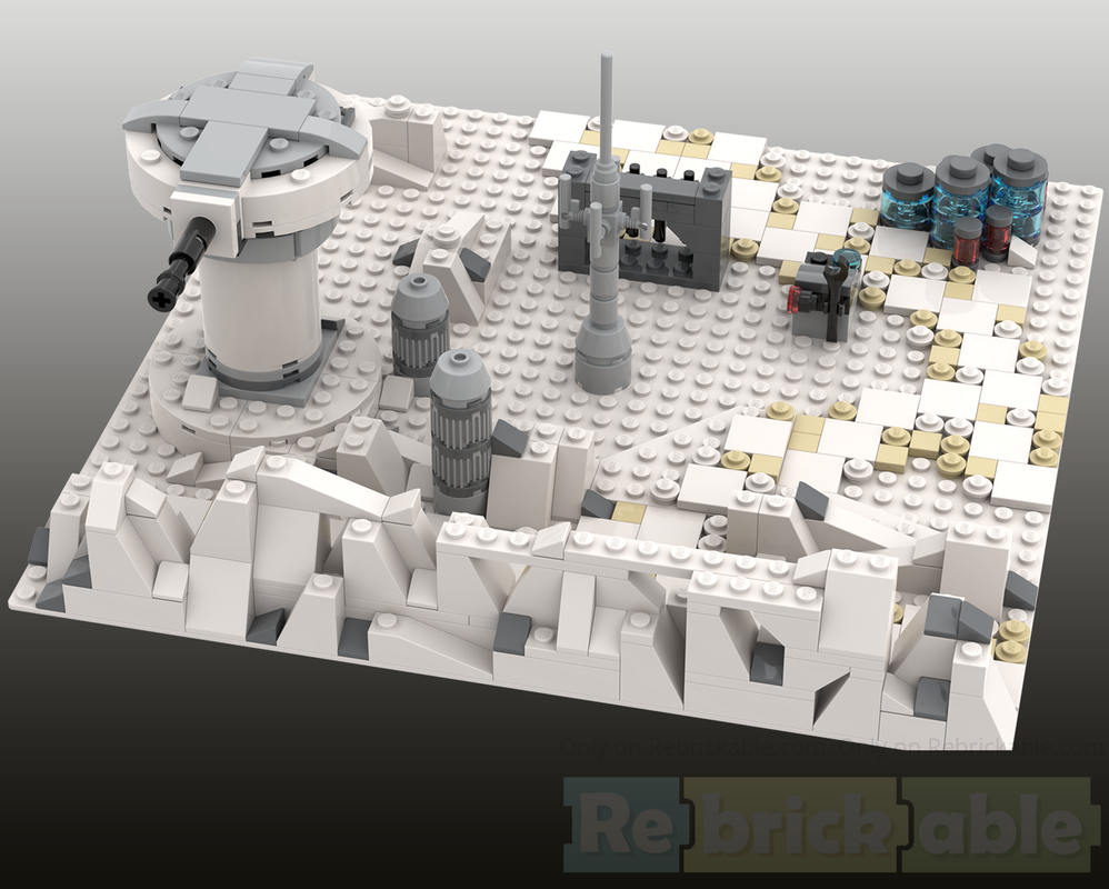 LEGO MOC Hoth turret and trench by LucSoleBricks | Rebrickable - Build ...