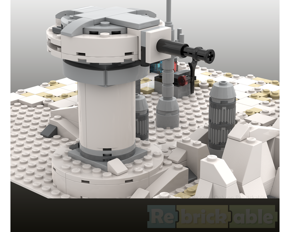 LEGO MOC Hoth turret and trench by LucSoleBricks | Rebrickable - Build ...