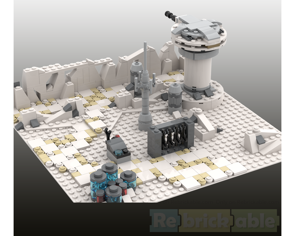 LEGO MOC Hoth turret and trench by LucSoleBricks | Rebrickable - Build ...