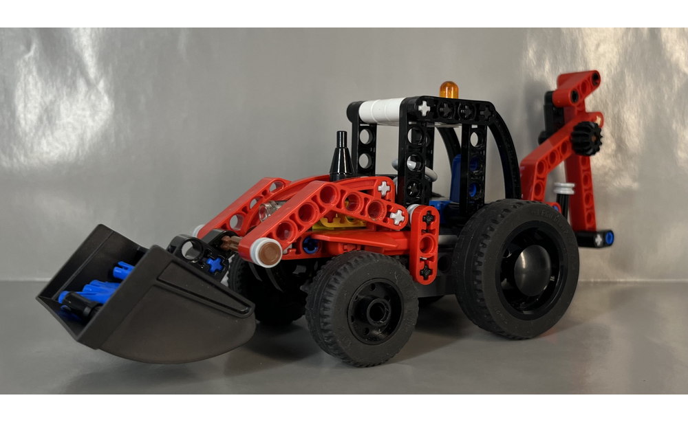 LEGO MOC Mini Backhoe Loader by The2x4brick | Rebrickable - Build with LEGO