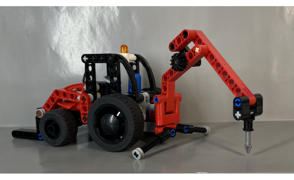 LEGO MOC Mini Backhoe Loader by The2x4brick | Rebrickable - Build with LEGO