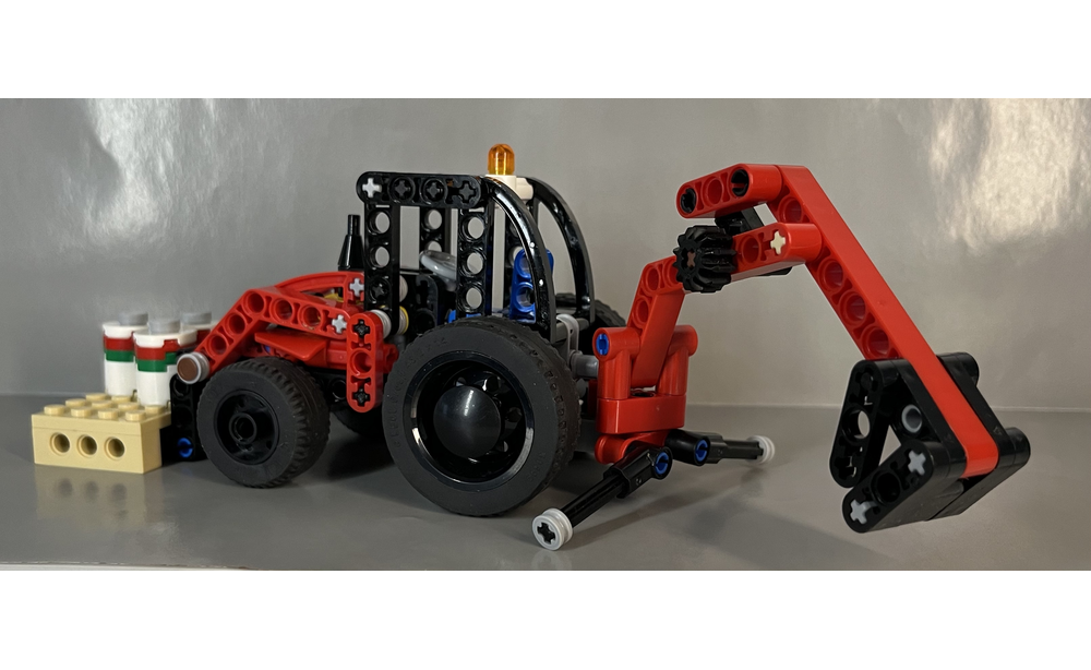 Lego Moc Mini Backhoe Loader By The2x4brick Rebrickable Build With Lego
