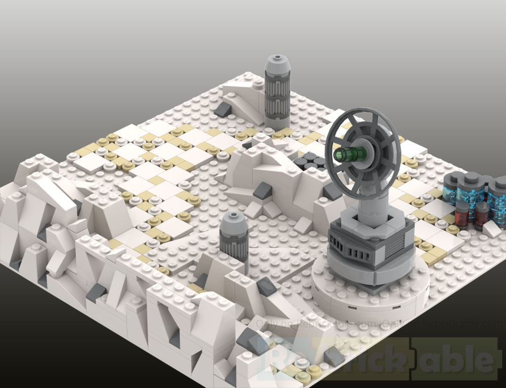 LEGO MOC Hoth radar and trench by LucSoleBricks | Rebrickable - Build ...