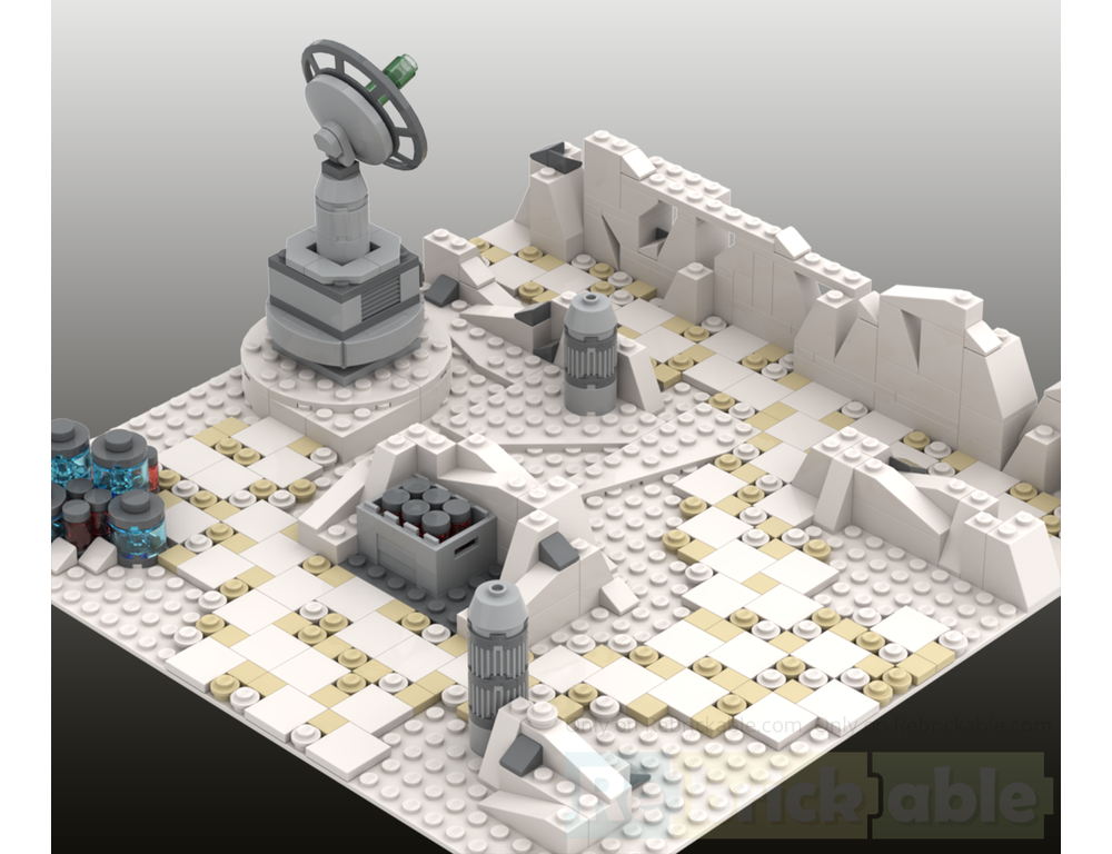 LEGO MOC Hoth radar and trench by LucSoleBricks | Rebrickable - Build ...