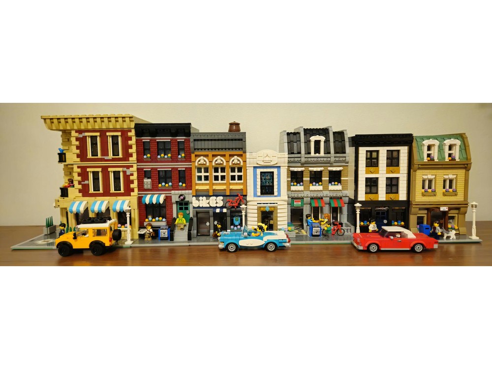 Lego Moc Corner Apartments By Turtle Time Bricks Rebrickable Build