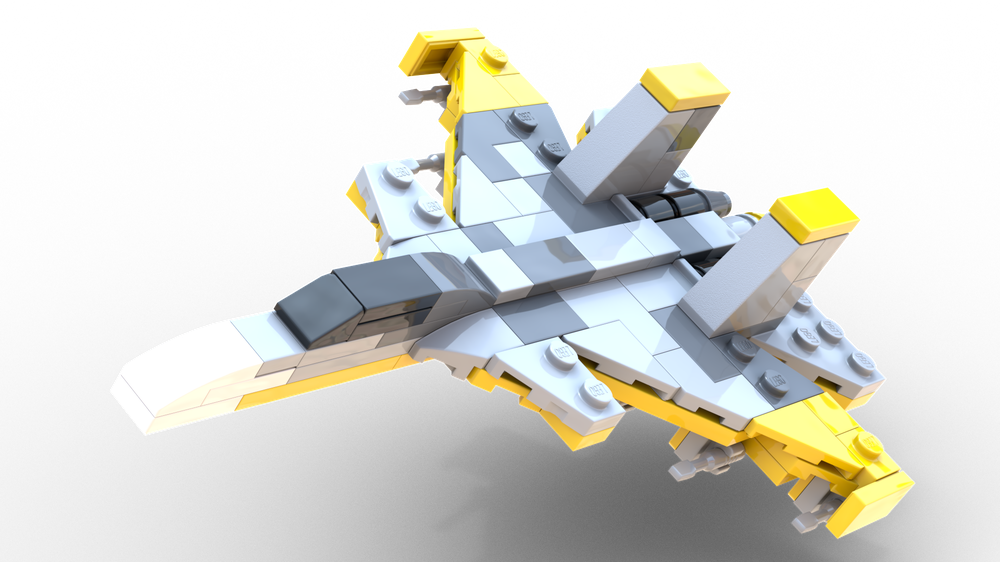 LEGO MOC Sukhoi Su-37 Terminator -=Yellow=- by Haruna | Rebrickable - Build with LEGO