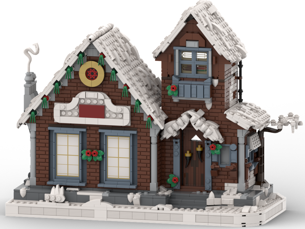 LEGO MOC Winter cottage revised by Huebre | Rebrickable - Build with LEGO