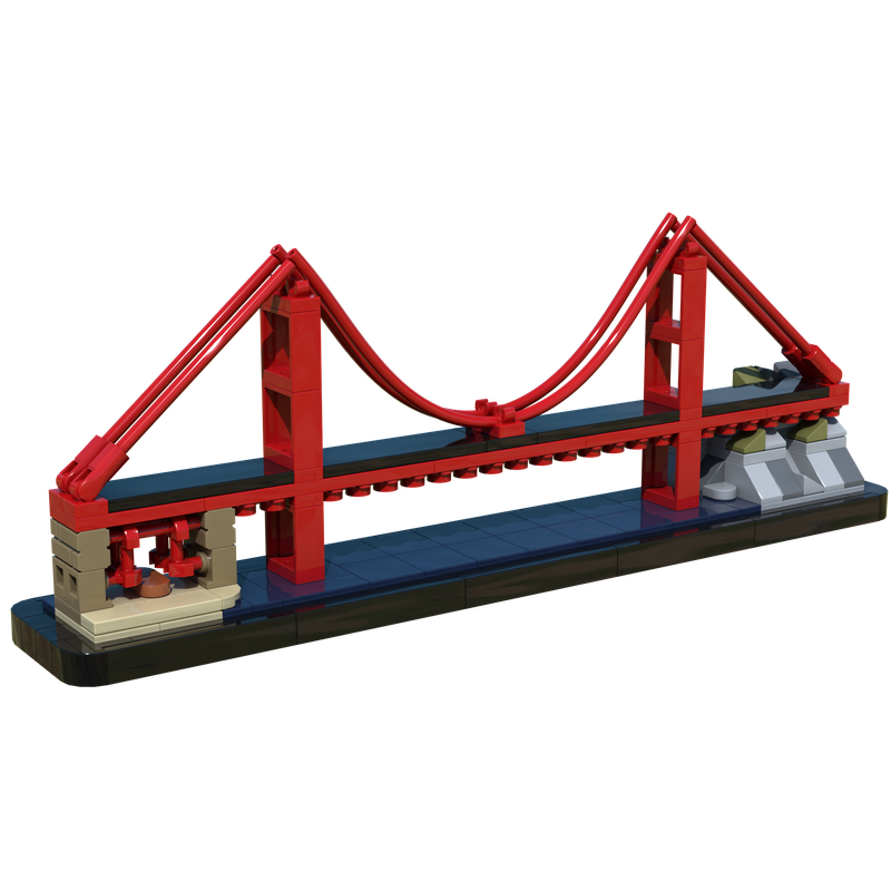 LEGO MOC The Golden Gate Bridge by Sebriicks | Rebrickable - Build with ...