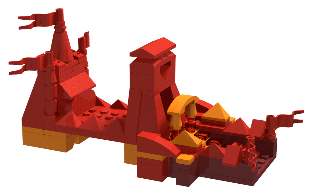 LEGO MOC A castle in Red by CeroIII | Rebrickable - Build with LEGO