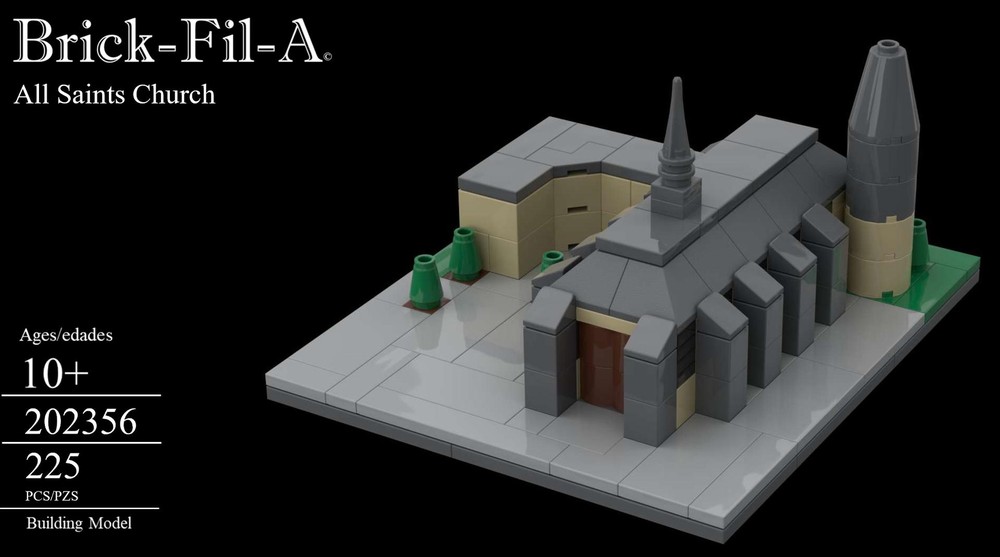 LEGO MOC All Saints Church by Brick-Fil-A-Builds | Rebrickable - Build ...