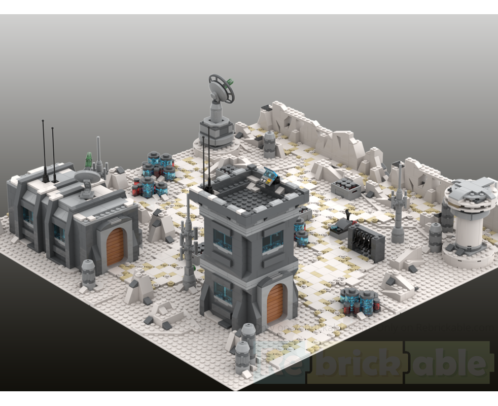 LEGO MOC Hoth battle base by LucSoleBricks | Rebrickable - Build with LEGO