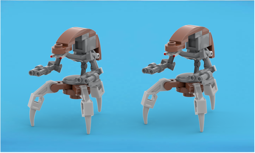 Lego Moc Vulture Droid And Droideka By Tiggerljc Rebrickable Build