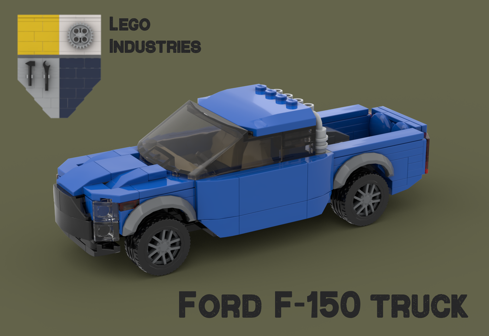 LEGO MOC Ford F-150 Truck (blue) by Lego_Industries | Rebrickable ...
