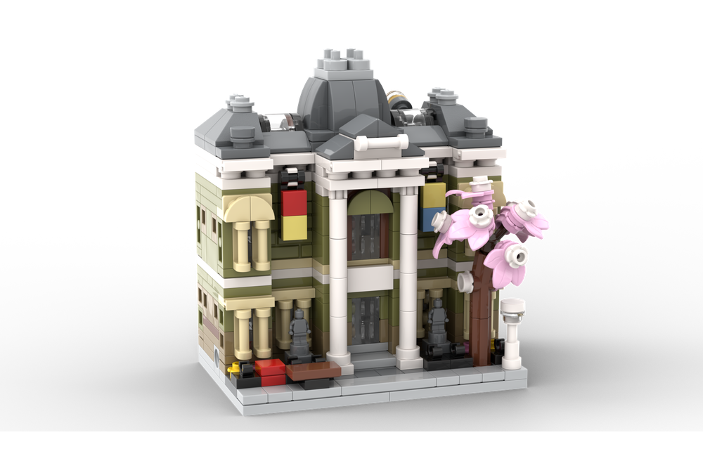 Lego Moc Mini Modular 10326 Natural History Museum By Christromans