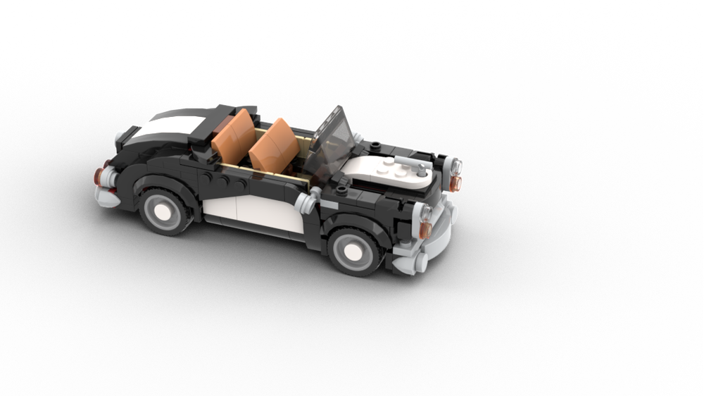 Lego Moc Vintage Car Custom By Eaglebrick Rebrickable Build With Lego