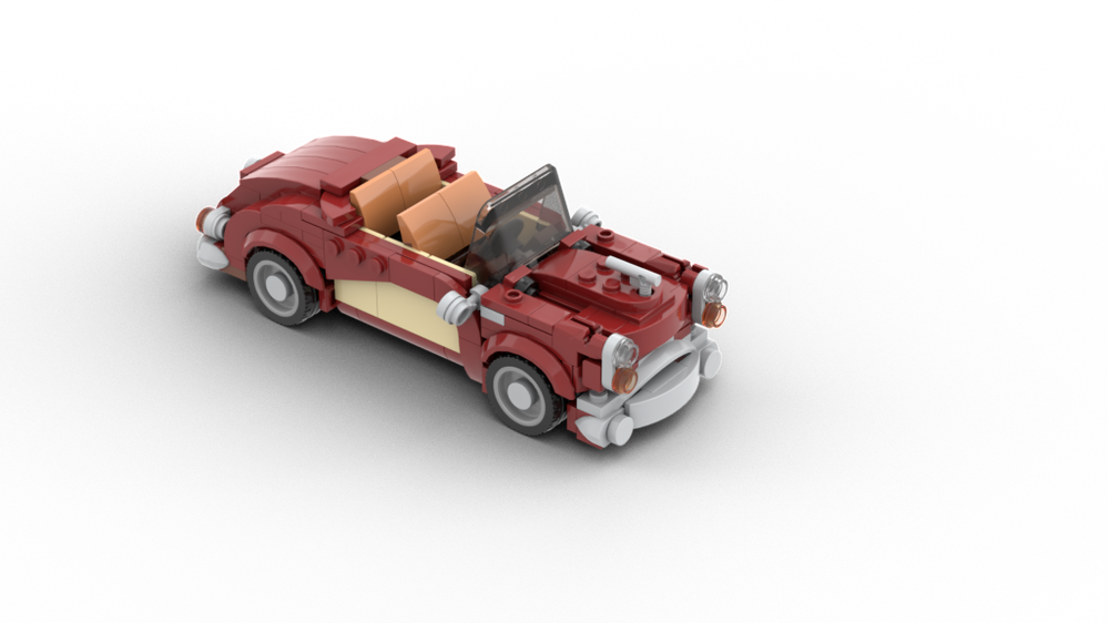 Lego Moc Vintage Car Custom By Eaglebrick Rebrickable Build With Lego