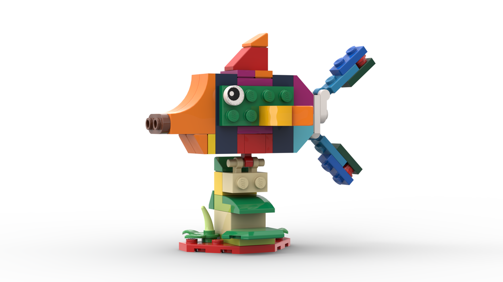 LEGO MOC 11017 Fish by Lenarex | Rebrickable - Build with LEGO