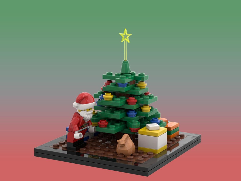 LEGO MOC Christmas tree diorama by LucSoleBricks | Rebrickable - Build ...
