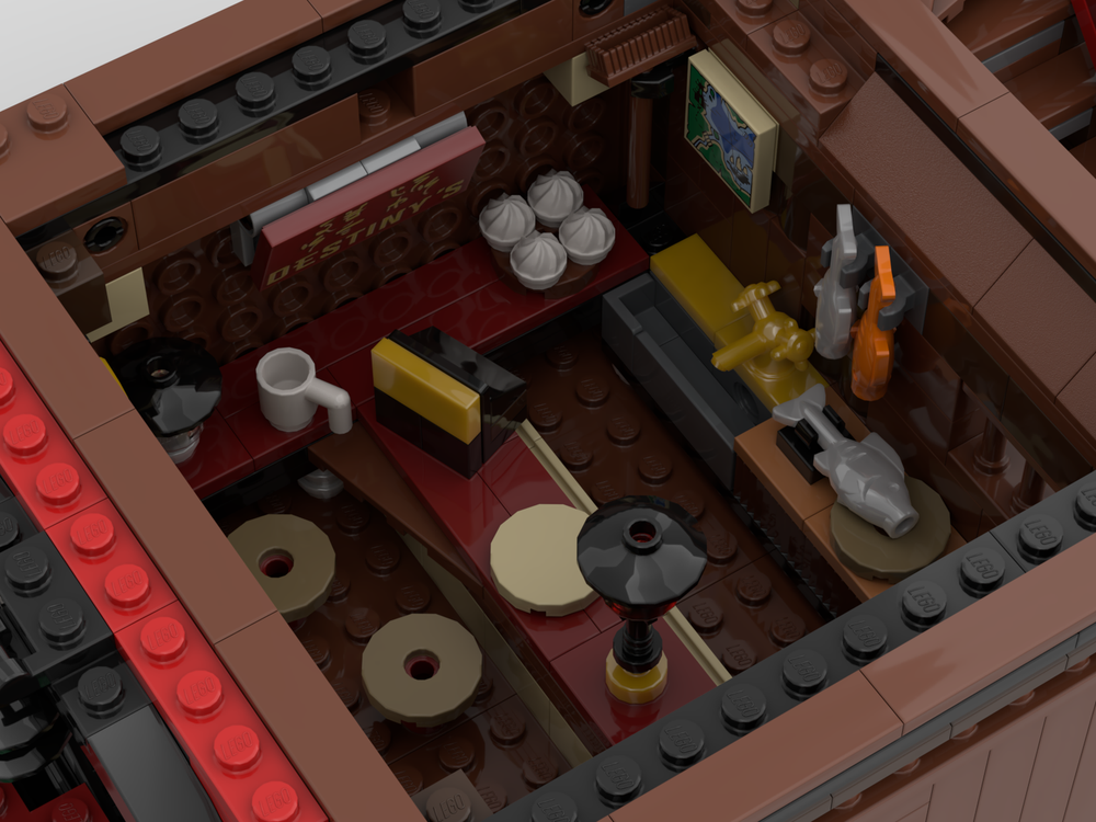 Lego Moc Modular Dojo And Sushi Bar By Krugaar Rebrickable Build