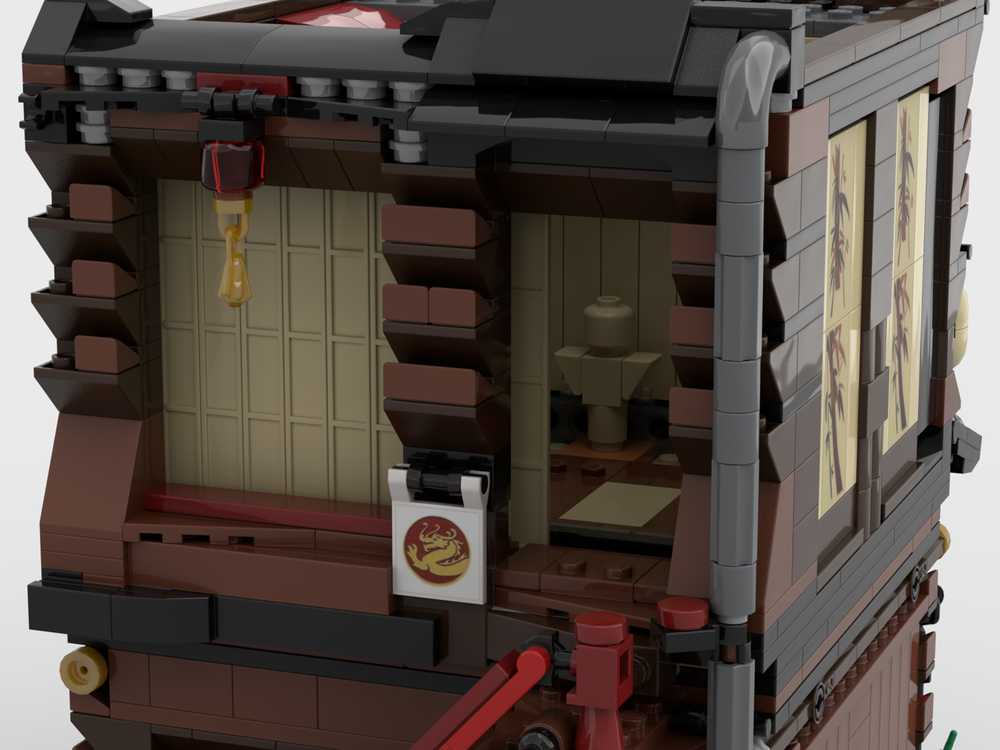 LEGO MOC Modular Dojo And Sushi Bar by Krugaar | Rebrickable - Build ...