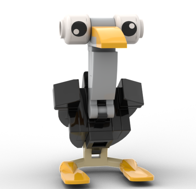 LEGO MOC Mini Ostrich by Space_Steave | Rebrickable - Build with LEGO