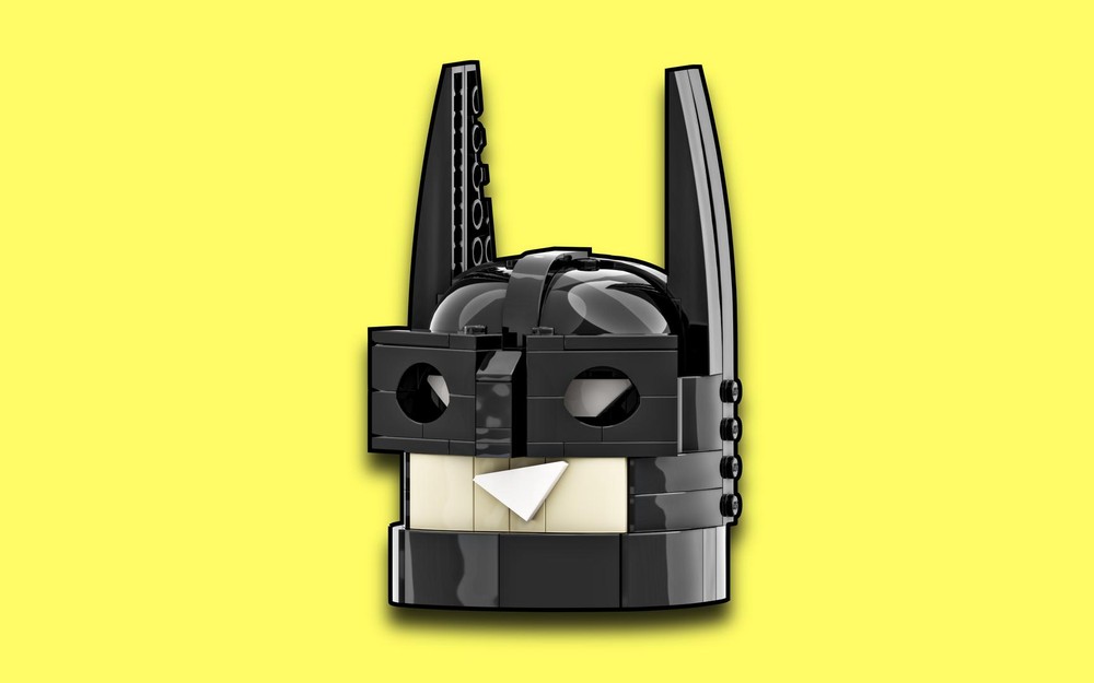 LEGO MOC Up-Scaled LEGO Minifigure Head - Dark Hero Edition by ZTBricks ...