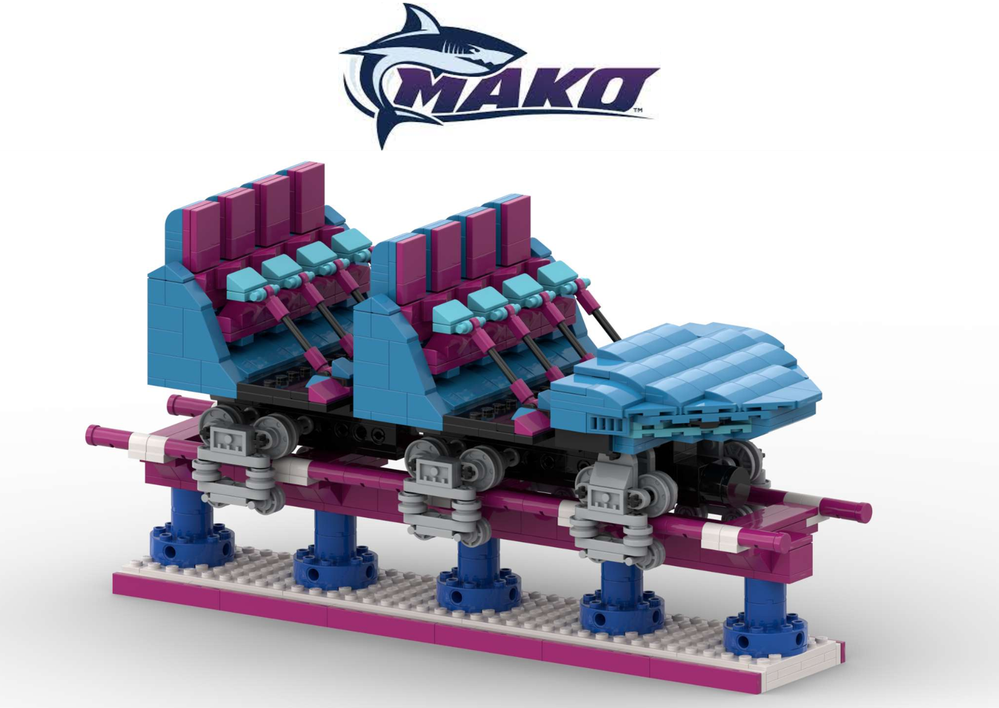 LEGO MOC ROLLERCOASTER - MAKO - SEAWORLD ORLANDO by Coasters.bricks ...