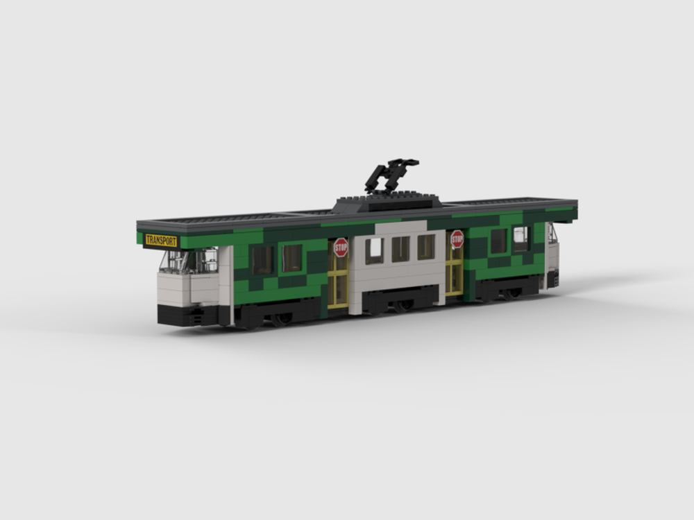 LEGO MOC Melbourne Z class Tram by S-Brick | Rebrickable - Build with LEGO