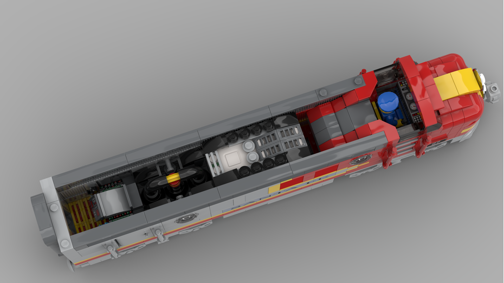 LEGO MOC Santa Fe with headlights and Powered-Up by TrainsWithLights ...