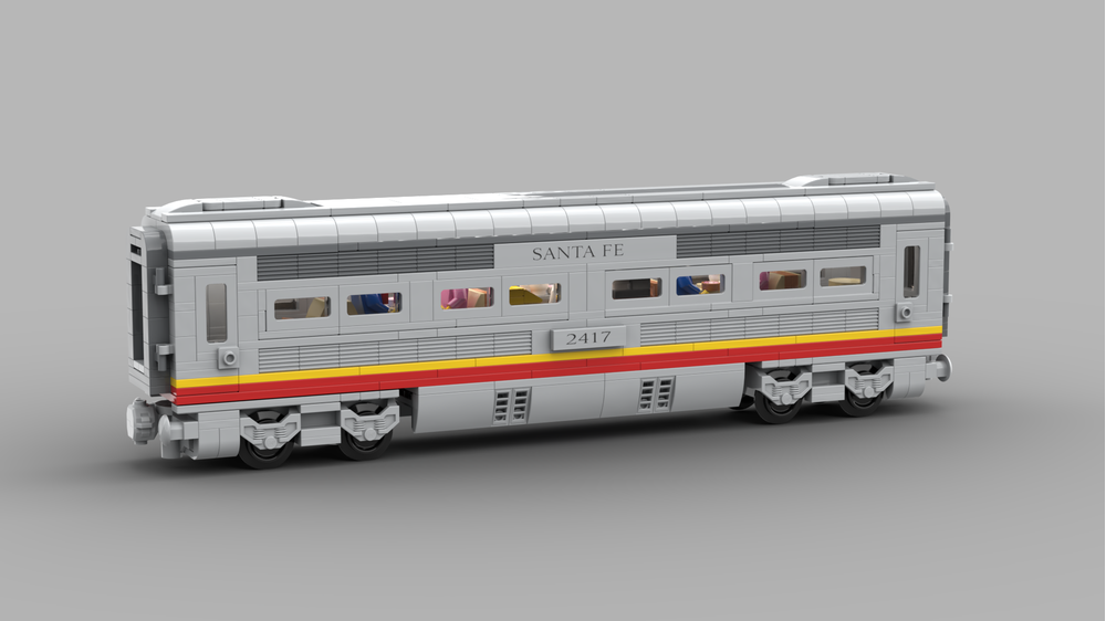LEGO MOC Santa Fe with headlights and Powered-Up by TrainsWithLights ...