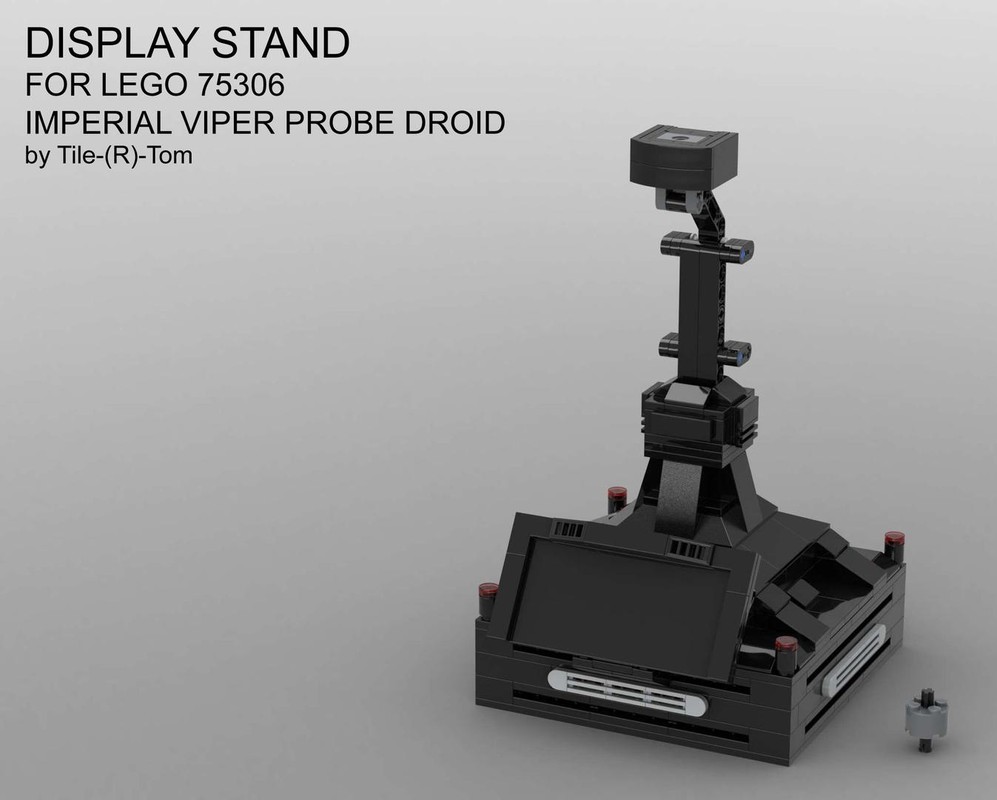 LEGO MOC Display Stand for Imperial Probe Droid Viper 75306 by Tile-(R ...