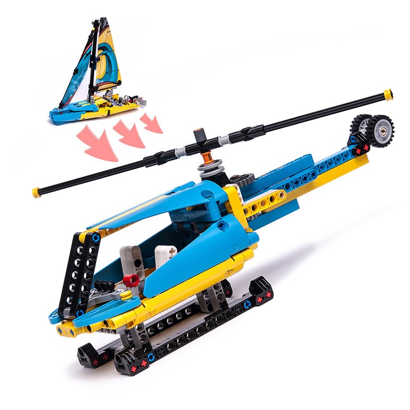 LEGO MOC 42074 C model HELICOPTER by Keep On Bricking | Rebrickable ...