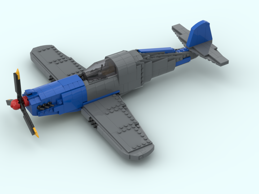 LEGO MOC P-51 Fighter plane by Trexrocks | Rebrickable - Build with LEGO
