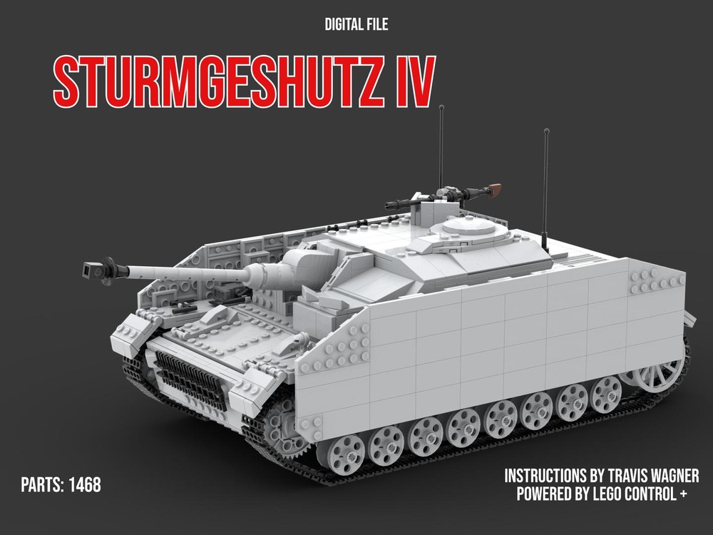 LEGO MOC StuG IV 1/16 scale RC by Camobricktape | Rebrickable - Build ...
