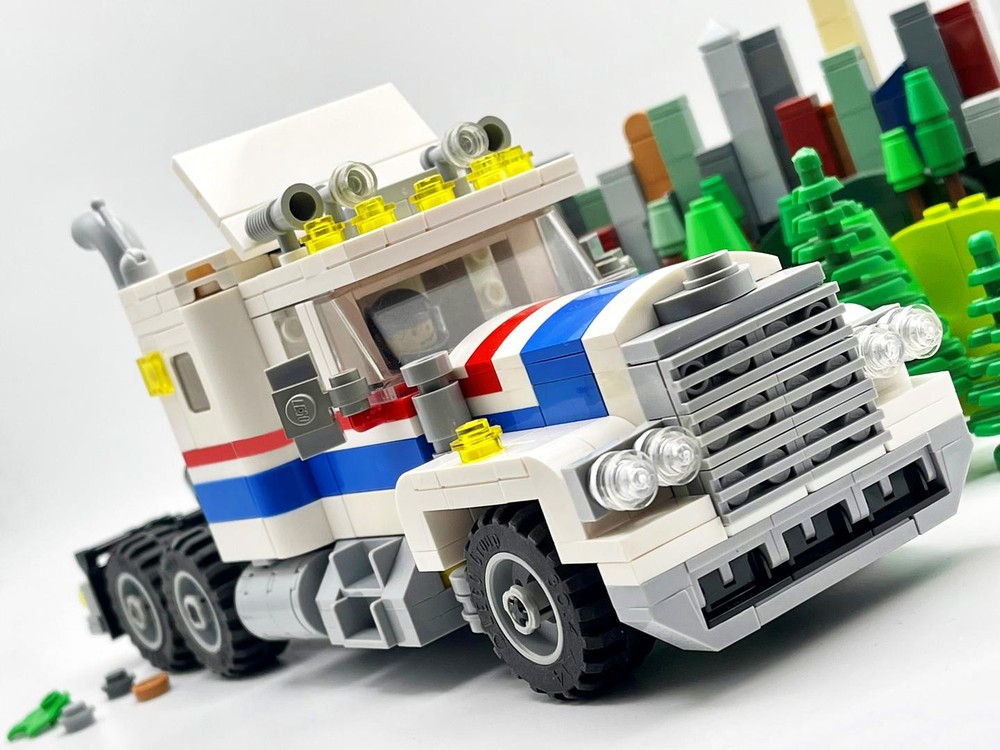LEGO MOC Highway Rig Remake 5580 by IBrickedItUp | Rebrickable - Build ...