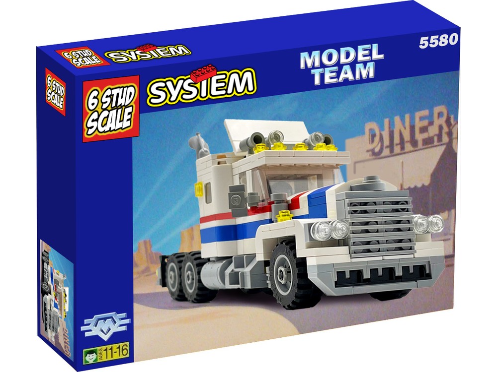 LEGO MOC Highway Rig Remake 5580 by IBrickedItUp | Rebrickable - Build ...