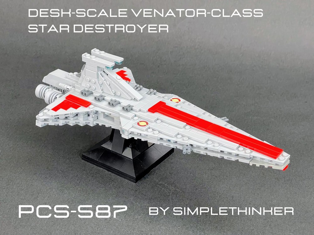 LEGO MOC Desk-Scale Venator-Class SD by simplethinker | Rebrickable ...