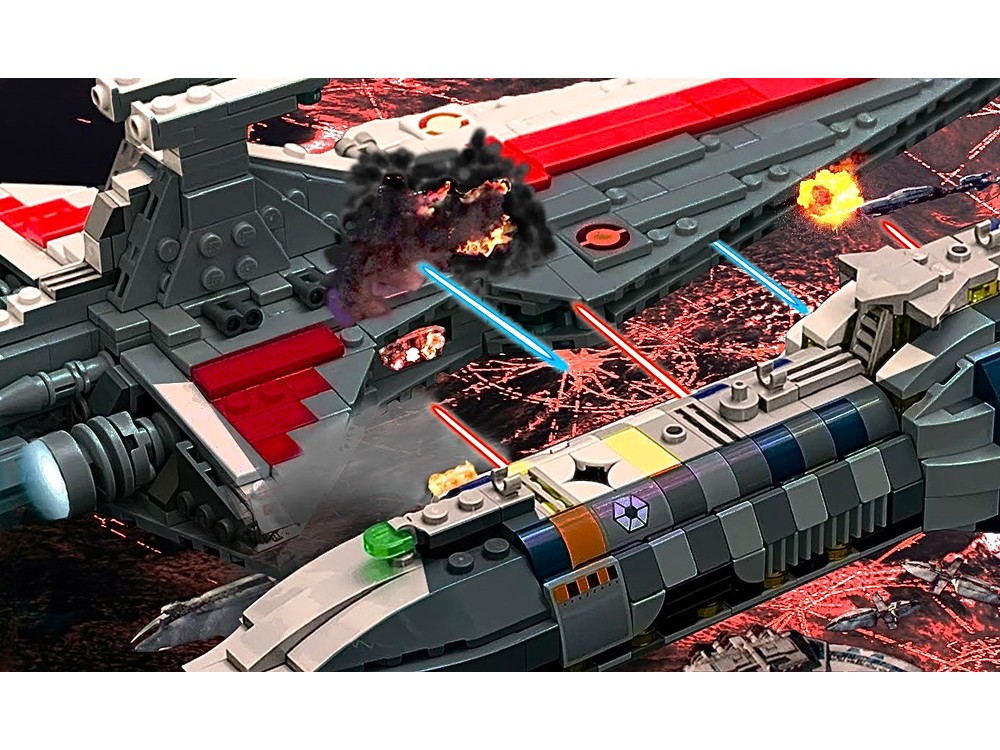 Lego Moc Desk Scale Venator Class Sd By Simplethinker Rebrickable